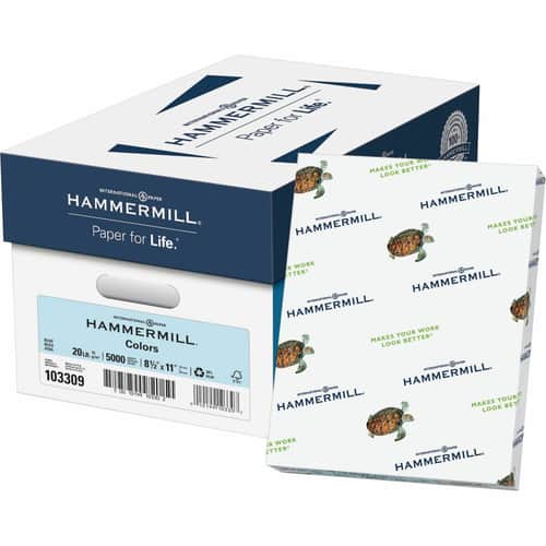 Colors Recycled Copy Paper - Blue by Hammermill HAM103309 ...
