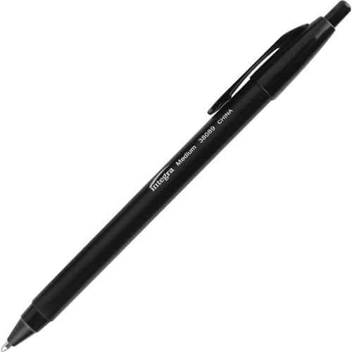 Triangular Barrel Retractable Ballpnt Pens by Integra ITA38089 ...