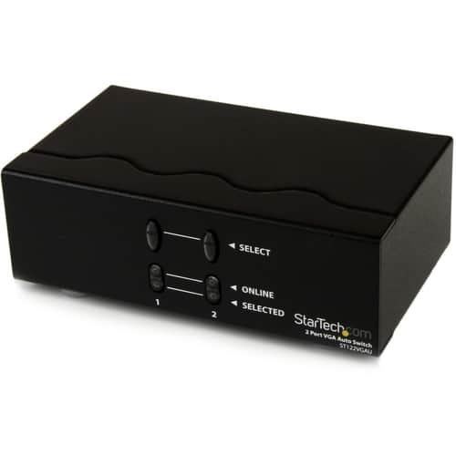 2 Port VGA Auto Switch by StarTech.com STCST122VGAU | OnTimeSupplies.com