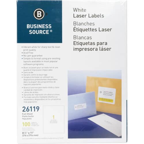 Address Labels by Business Source BSN26119 | OnTimeSupplies.com