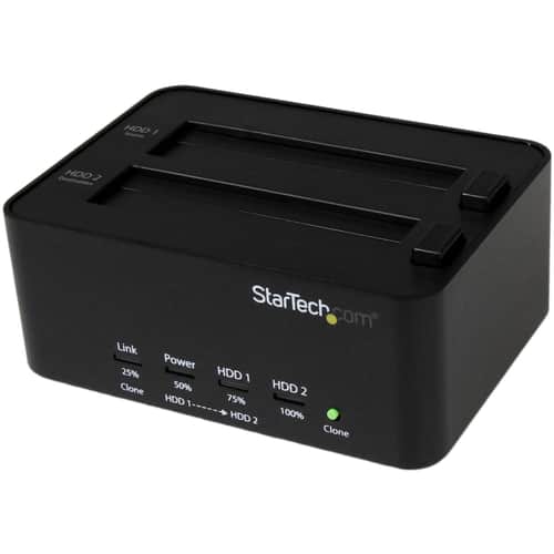 Hard Drive/Solid State Drive Duplicator by StarTech.com STCSATDOCK2REU3 | OnTimeSupplies.com