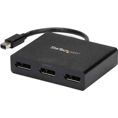 Mini DisplayPort to DisplayPort Multi-Monitor Splitter - 3-Port MST Hub ...