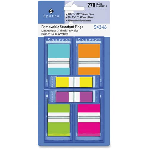 Assorted Pop-Up Flags Combo Pack by Sparco SPR34246 | OnTimeSupplies.com