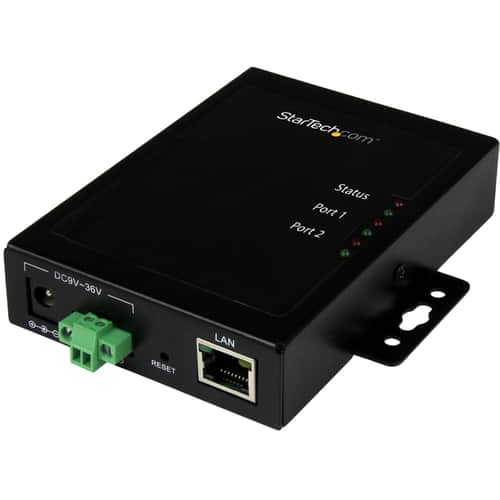 2-Port Serial-to-IP Ethernet Device Server - RS232 - Metal and ...