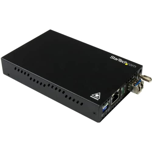 Gigabit Ethernet Copper-to-Fiber Media Converter - SM LC - 20 km ...