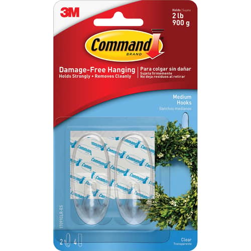 2 lb. Strips Medium Hanging Hooks by Command MMM17091CLRES ...