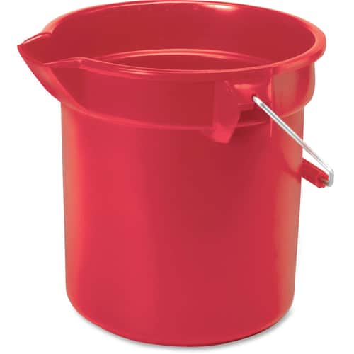 Brute 14-quart Round Bucket by Rubbermaid® Commercial RCP261400RDCT ...