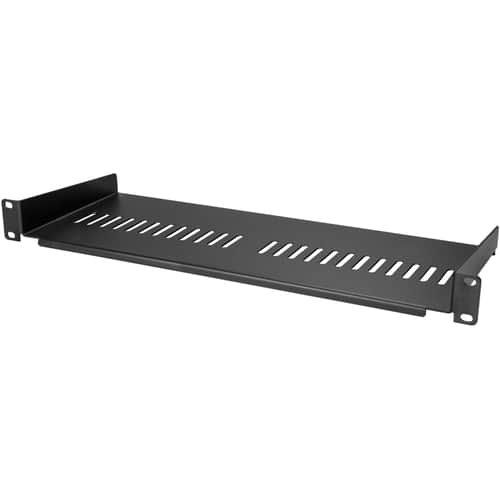 1U Vented Server Rack Cabinet Shelf - Fixed 7in Deep Cantilever ...