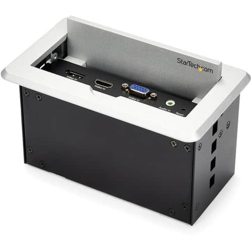 Conference Table Connectivity Box for A/V - 4K by StarTech.com ...