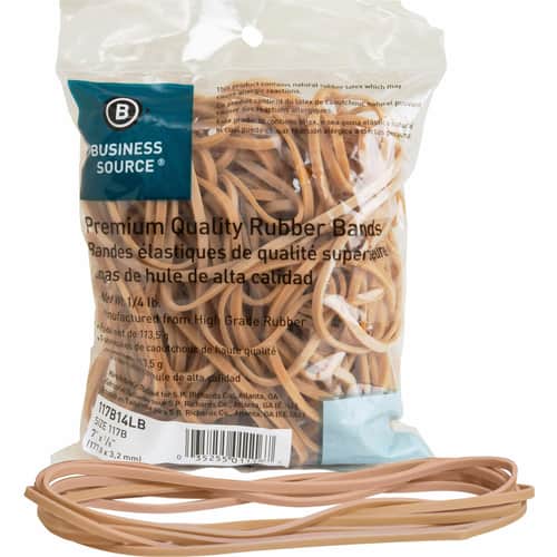 Rubber Bands by Business Source BSN117B14LB | OnTimeSupplies.com