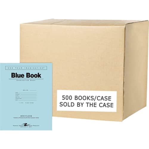 Blue Examination Book by Roaring Spring® ROA77609CS | OnTimeSupplies.com