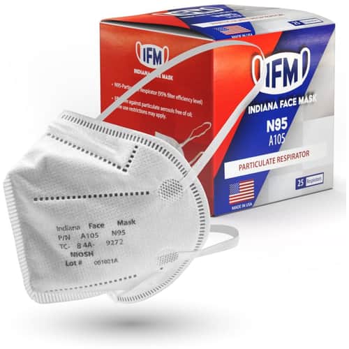 V3GATE Indiana Face Mask N95 Respirators by IFM VGAV3A105 ...