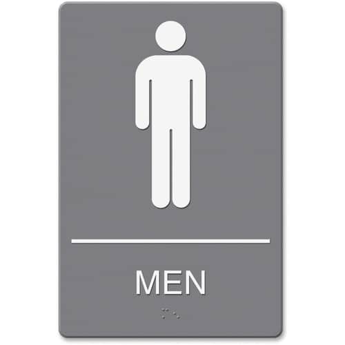 ADA MEN Restroom Sign by Headline Signs HDS4817 | OnTimeSupplies.com