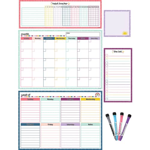 Dry-Erase Task Calendar Set by Teacher Created Resources TCR77403 ...