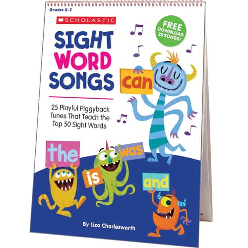 Sight Word Songs Flip Chart & CD by Scholastic SHS1338113135 ...