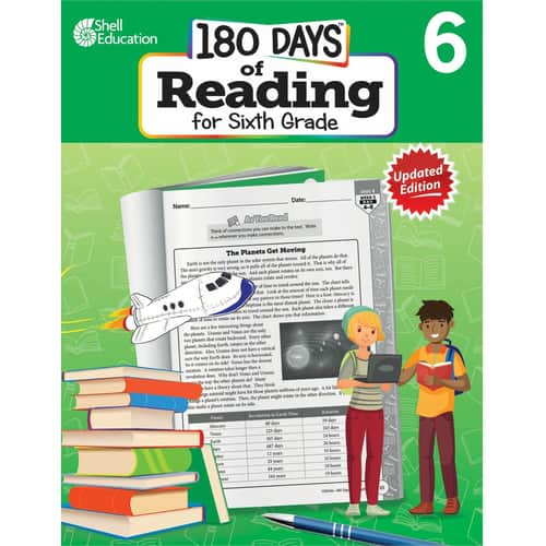 180 Days of Reading for Sixth Grade by Shell Education SHL135048 ...