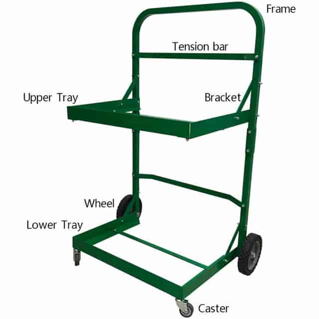 Recycling Cart for Bins by Five Star Products FSP002 | OnTimeSupplies.com