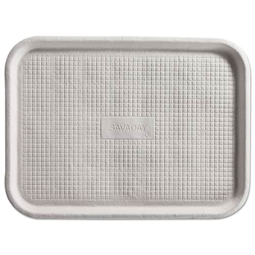 Savaday Molded Fiber Flat Food Tray by Chinet® HUH20803CT ...