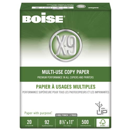 X-9 Multi-Use Copy Paper by Boise® CASOX9001PRM | OnTimeSupplies.com