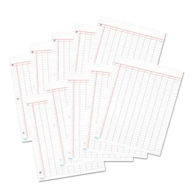 Data Pad with Numbered Column Headings by TOPS TOP3619 | OnTimeSupplies.com