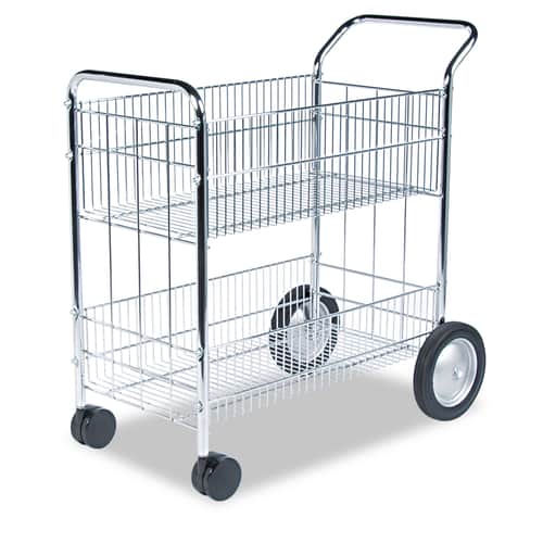 Wire Mail Cart by Fellowes® FEL40912 | OnTimeSupplies.com