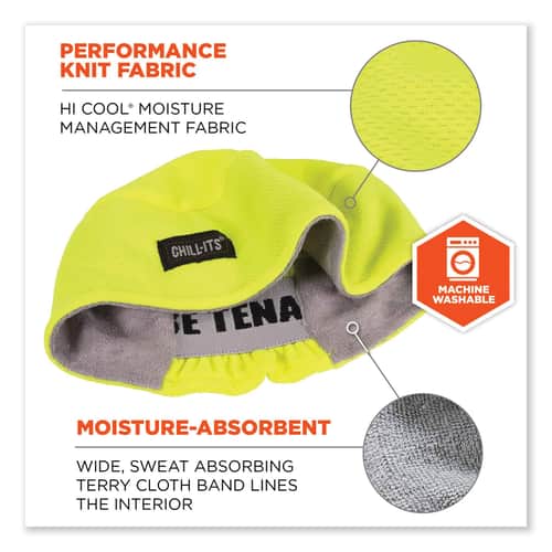 Chill-Its 6630 High-Performance Terry Cloth Skull Cap by ergodyne ...