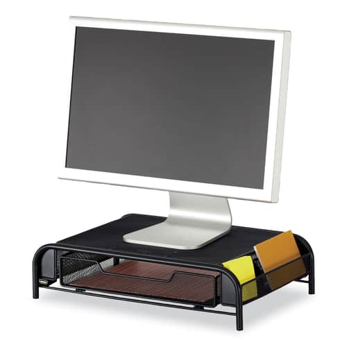Powered Onyx Monitor Stand by Safco® SAF3230BL | OnTimeSupplies.com