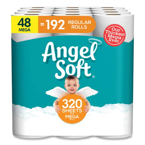 Mega Toilet Paper by Angel Soft® GPC7940350 | OnTimeSupplies.com
