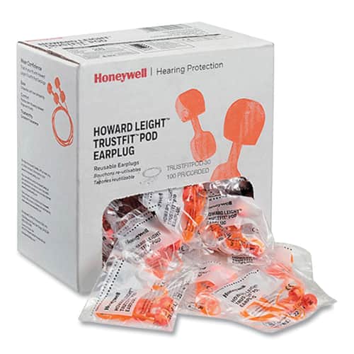 TrustFit Pod Corded Reusable Foam Earplugs by Howard Leight® by ...