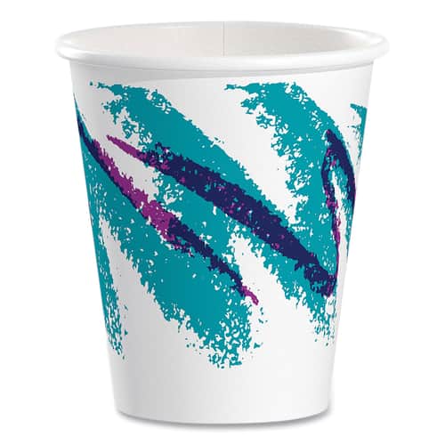 Jazz Paper Hot Cups by Solo SCC376JZJ | OnTimeSupplies.com