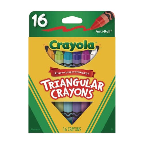 16-Color Triangular Crayons by Crayola® CYO524016 | OnTimeSupplies.com