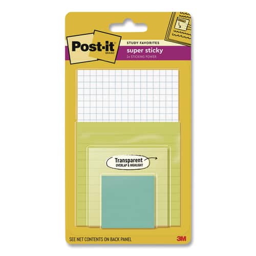 Pad Collection Assortment Pack with Transparent Notes by Post-it® Notes ...