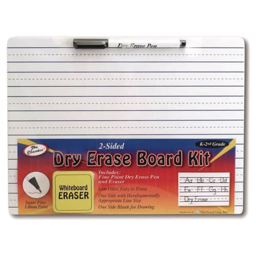 Dry Erase Whiteboard Student Starter Kits with Markers and Erasers by ...