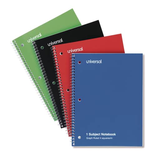 Wirebound Notebook by Universal® UNV66634 | OnTimeSupplies.com