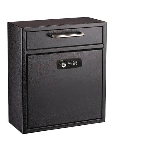 Medium Secure Drop Box Wall Mounted Locking Mail Box with Key and ...