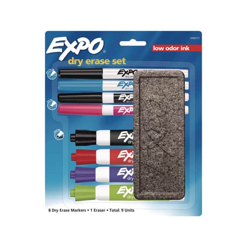 Low-Odor Dry Erase Marker Set by EXPO® SAN1930717 | OnTimeSupplies.com