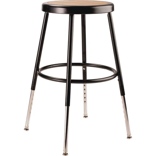 6200 Series Height Adjustable Heavy Duty Steel Stool by NPS® NPS6218H10 ...