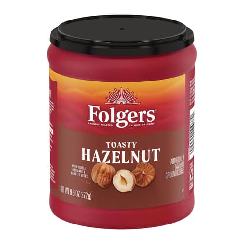 Toasty Hazelnut Ground Coffee by Folgers® FOLSMU11037 | OnTimeSupplies.com