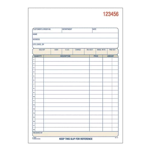 Multipart Sales Order Pad by Adams® ABFDC580510 | OnTimeSupplies.com