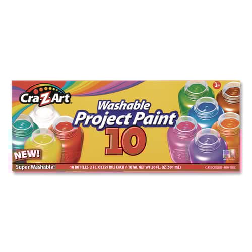 Washable Project Paints by Cra-Z-Art® CZA106014 | OnTimeSupplies.com