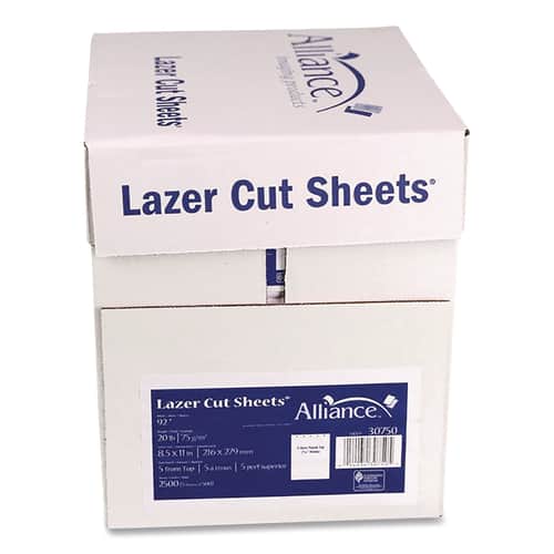 Punched Laser Cut Sheets by Alliance IPS30750AA | OnTimeSupplies.com