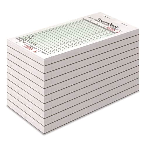 One-Part Guest Check Pad with Perforated Stub by Adams® ABF525SW ...
