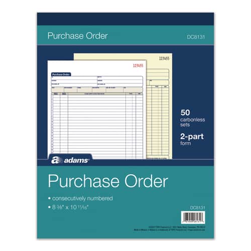 Multipart Purchase Order Pad by Adams® ABFDC8131 | OnTimeSupplies.com