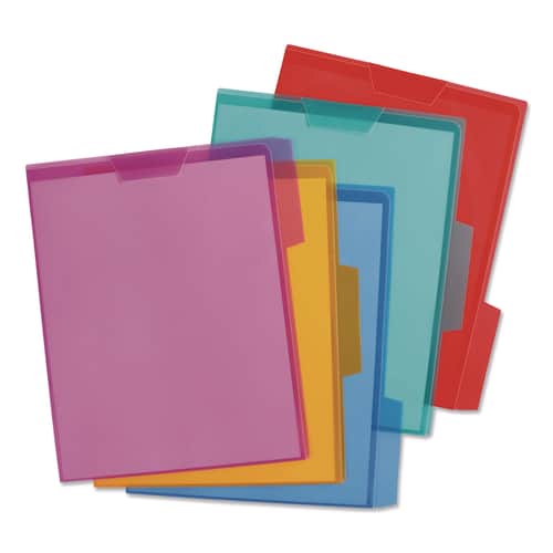 Poly View Colored File Folders by Pendaflex PFXE85015 | OnTimeSupplies.com