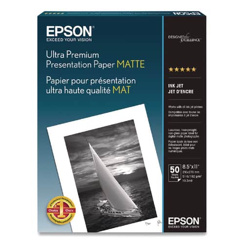 Ultra Premium Matte Presentation Paper by Epson® EPSS041341 ...