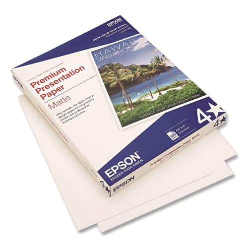 Premium Matte Presentation Paper by Epson® EPSS042180 | OnTimeSupplies.com