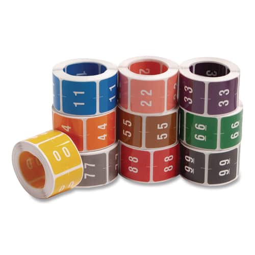 Numerical End Tab File Folder Labels by Smead® SMD67430 ...