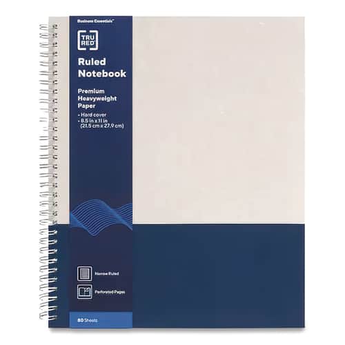 Wirebound Hardcover Notebook by TRU RED™ TUD24383520 | OnTimeSupplies.com