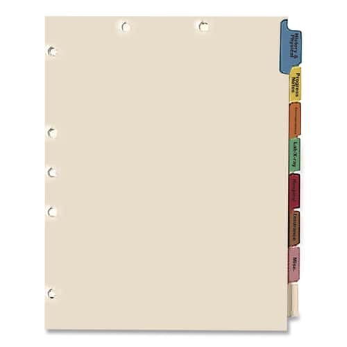 Side Tab Medical Chart Indexes by Medical Arts Press® MAQ30227 ...