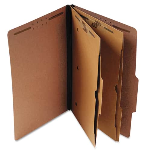 Six-Section Classification Folder with Pockets by Universal® UNV10325 ...